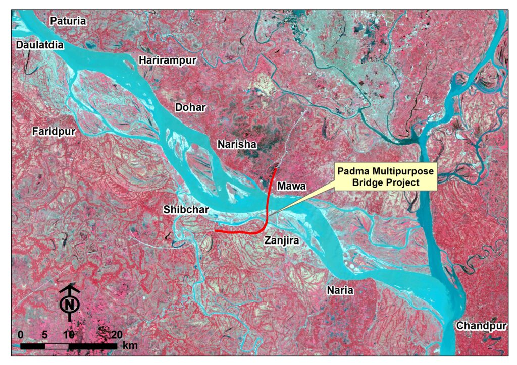 Bend Development of the Padma River